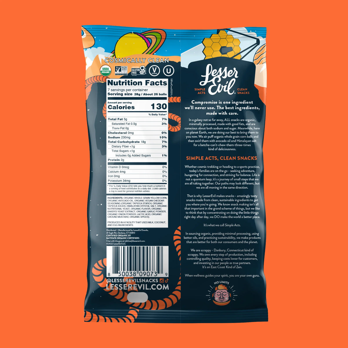 Lesser Evil - Interstellar Cheese Space Balls | Coco Market