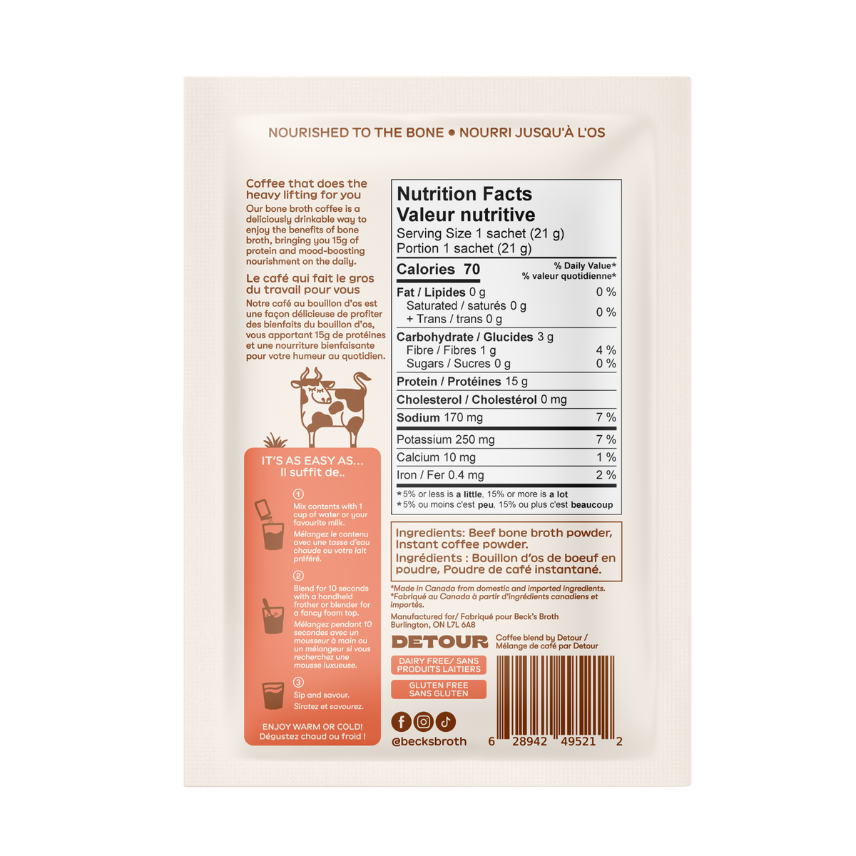 Beck's Broth - Bone Broth Instant Coffee | Coco Market